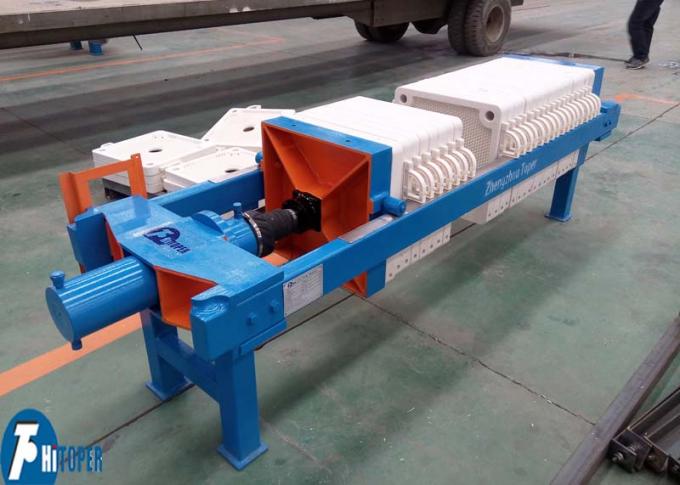 10m2 Manual Cake Discharge Chamber Filter Press Mineral Sludge ...