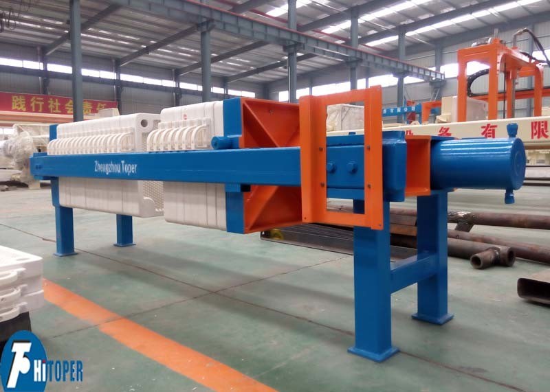 Manual Cake Discharge Chamber Filter Press 10m2 For Mineral Processing ...