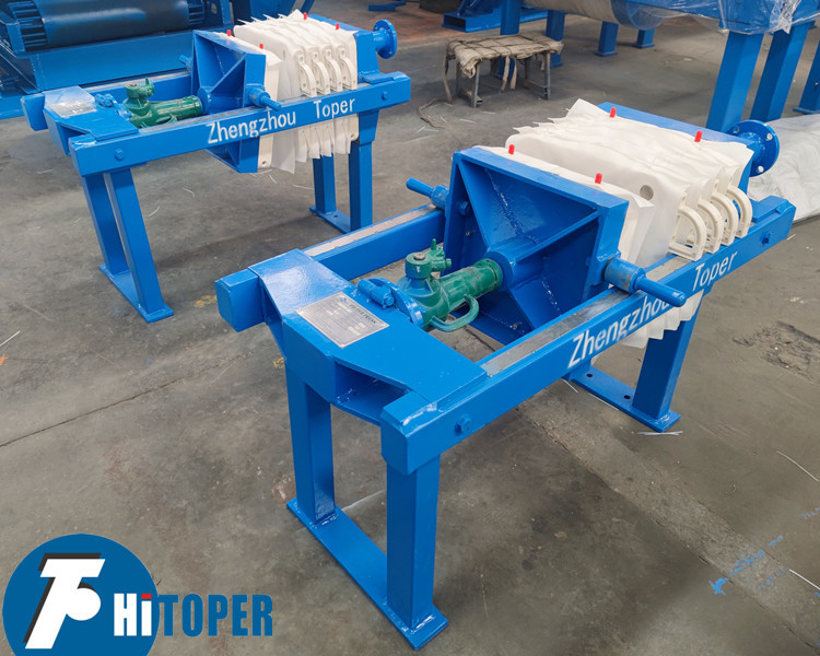 Small Scale Manual Filter Press 15L Filtration Chamber Volume 0.6Mpa ...