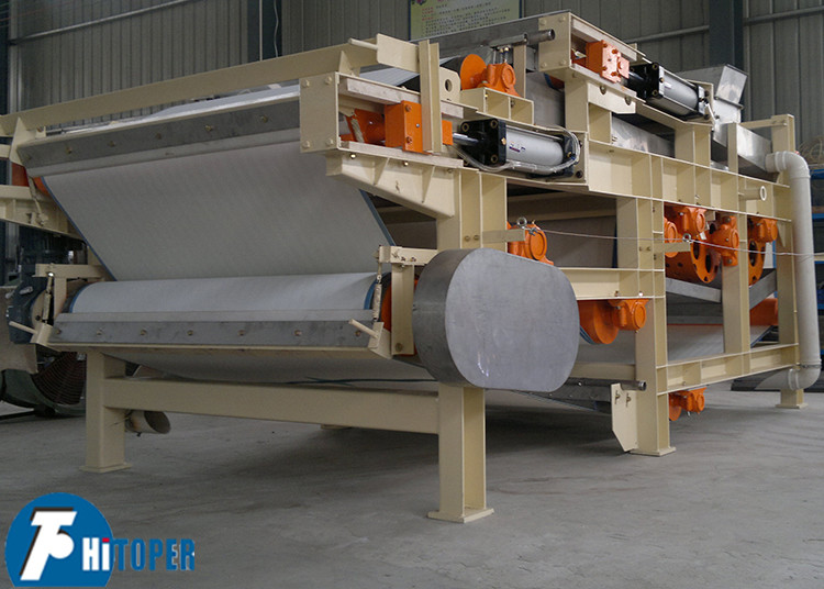 Sludge Water Treatment Belt Filter Press With Continuous Discharging